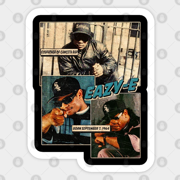 Eazy E / 80s Vintage Original Style / - Eazy E - Sticker | TeePublic